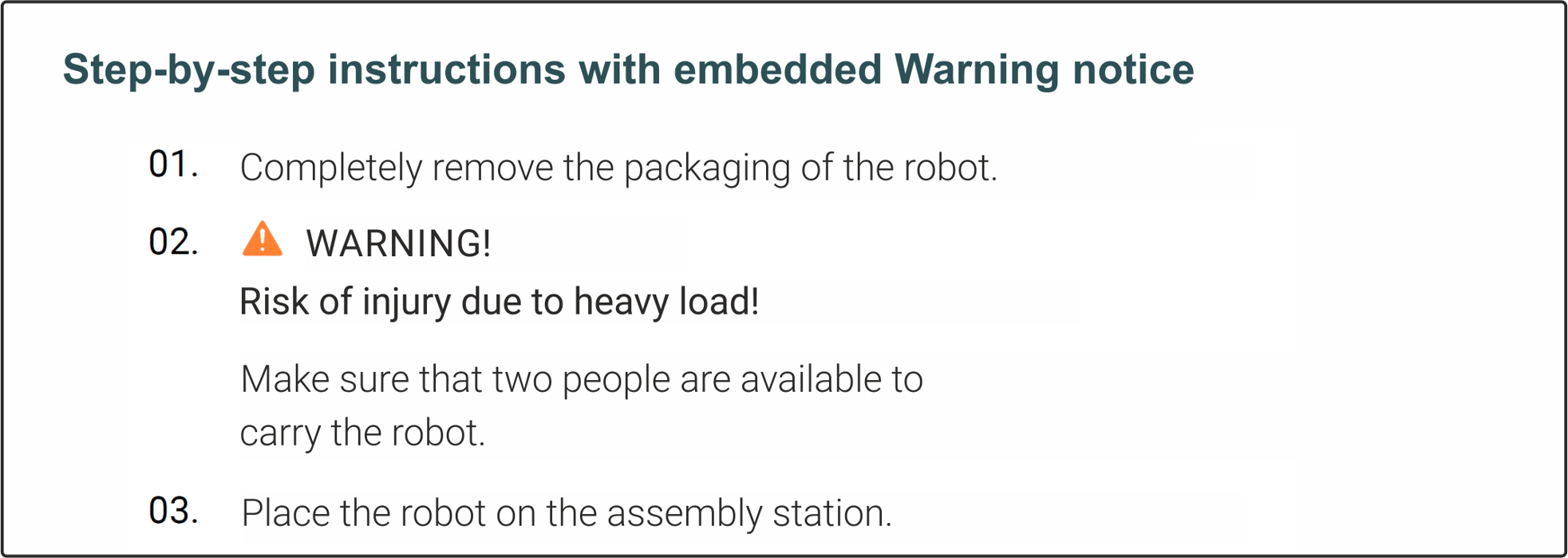 Creating Safety and Warning Notices with the SAFE method
